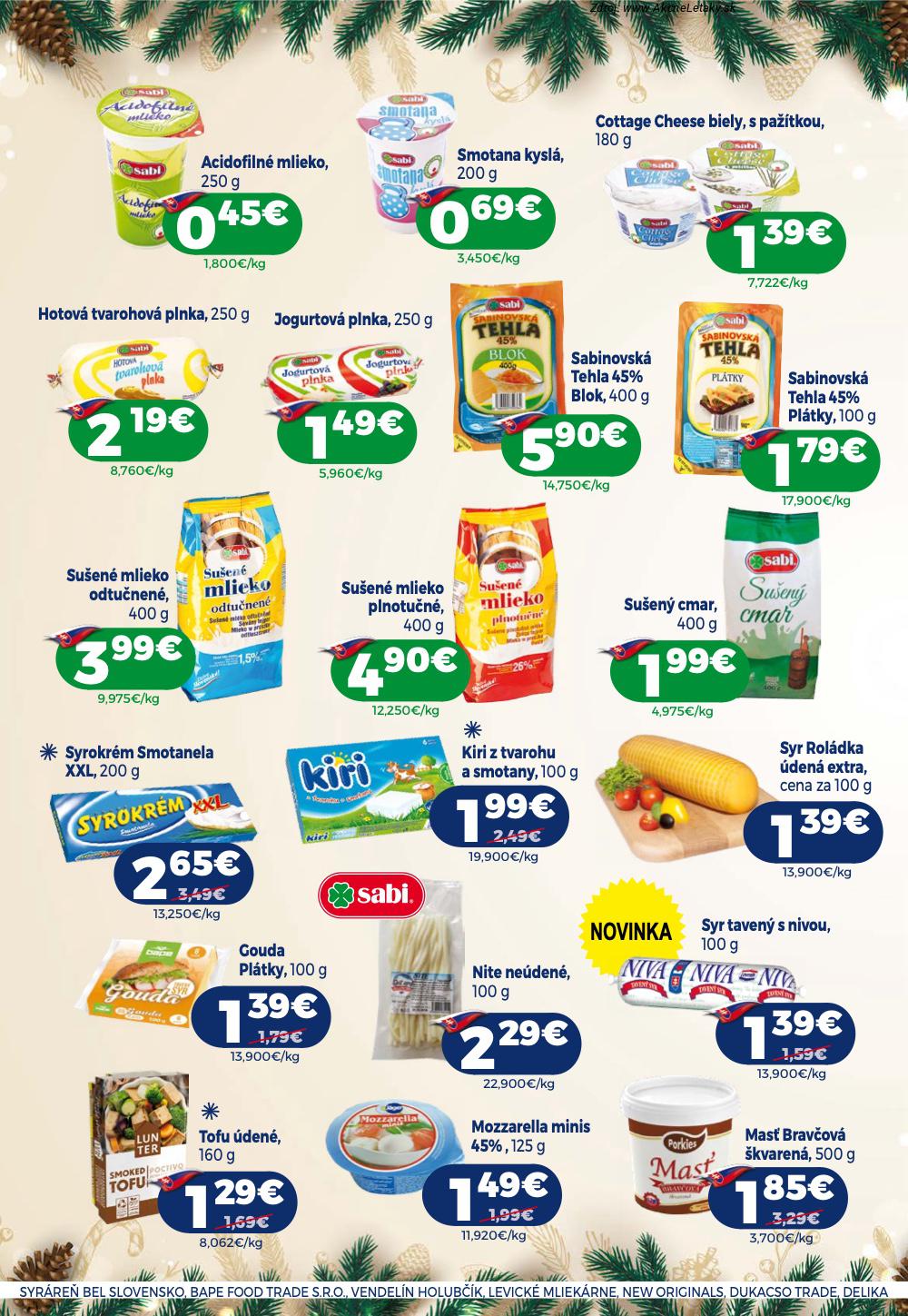 Milk-Agro leták od 10.12. | AkčnéLetáky.sk