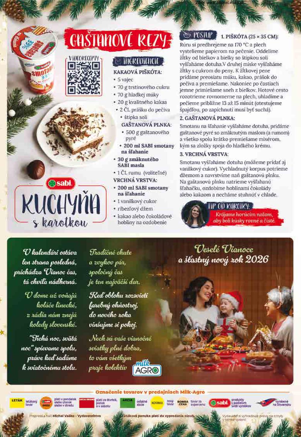 Milk-Agro leták od 17.12. | AkčnéLetáky.sk