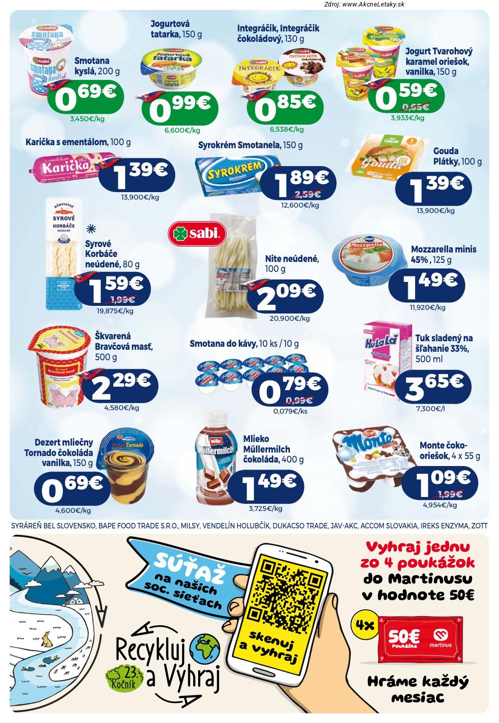 Milk-Agro leták od 2.1. | AkčnéLetáky.sk