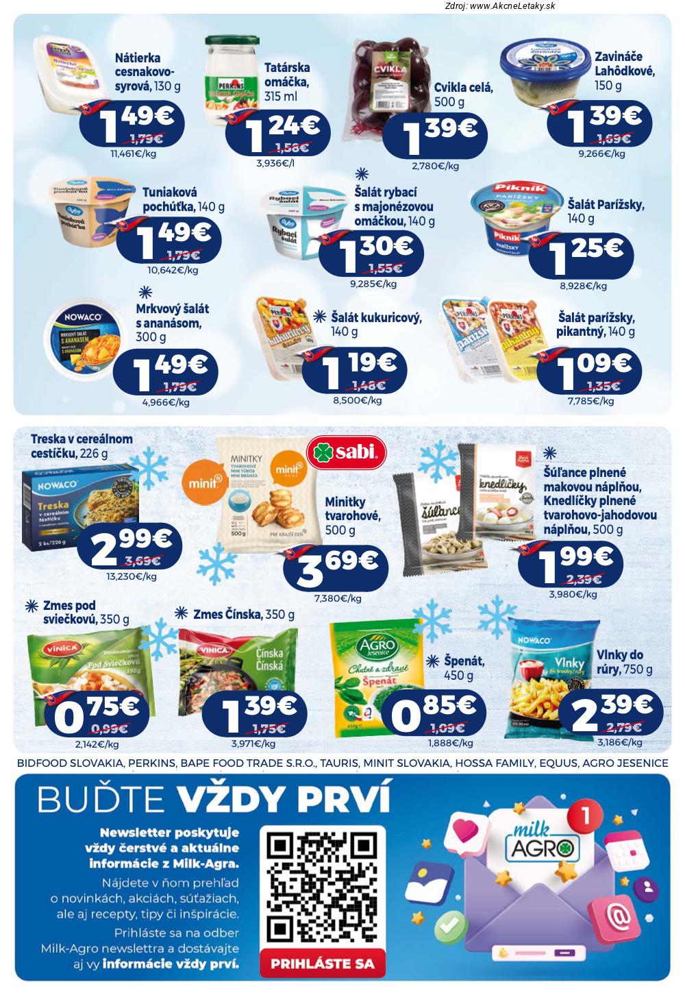 Milk-Agro leták od 2.1. | AkčnéLetáky.sk