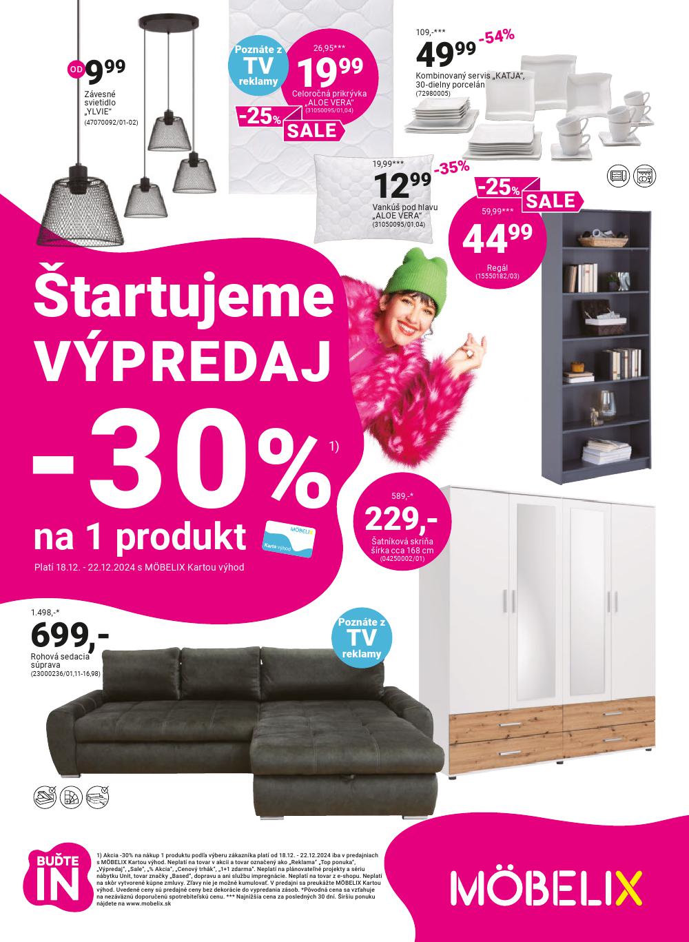 Möbelix leták od 16.12. | AkčnéLetáky.sk