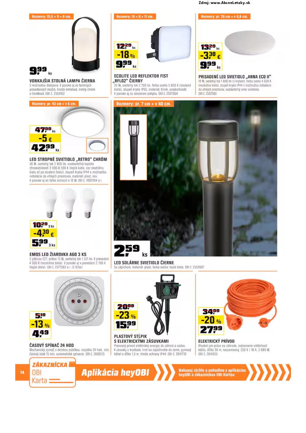 OBI leták - strana 14 | 2. 5. - 31. 5. 2025 | AkčnéLetáky.sk