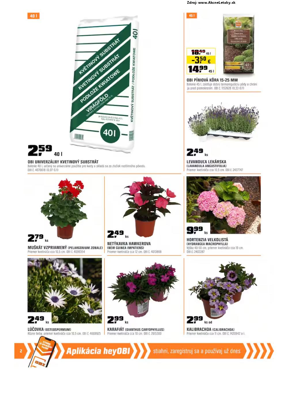 OBI leták - strana 2 | 2. 5. - 31. 5. 2025 | AkčnéLetáky.sk