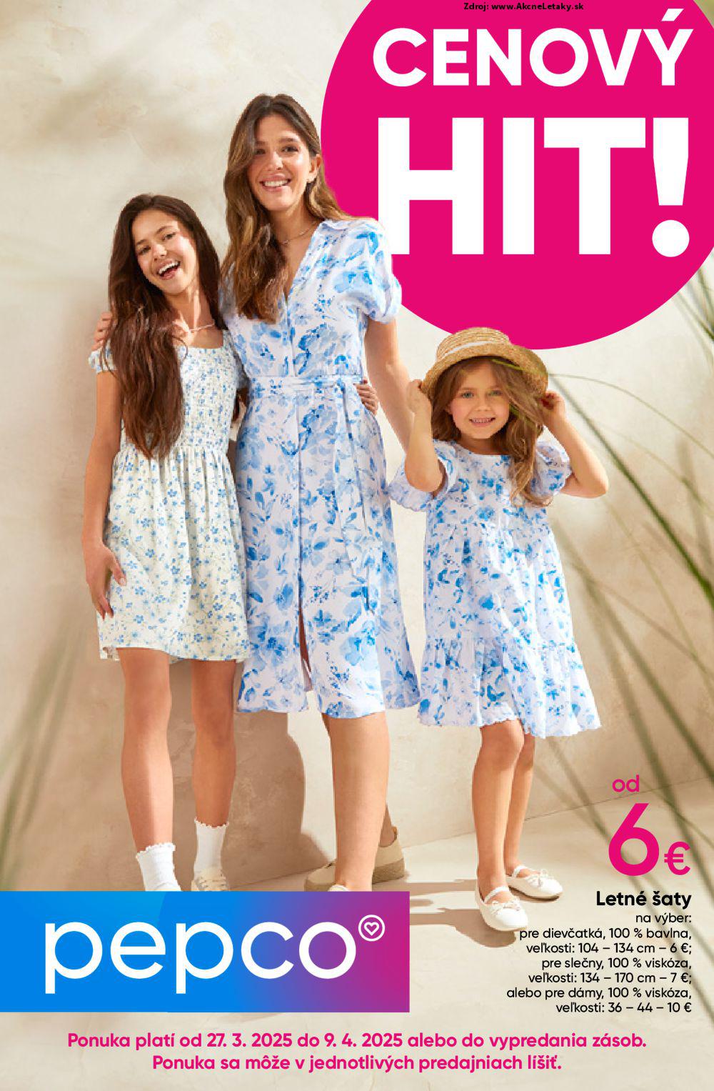 Pepco leták - strana 1 | 27. 3. - 9. 4. 2025 | AkčnéLetáky.sk