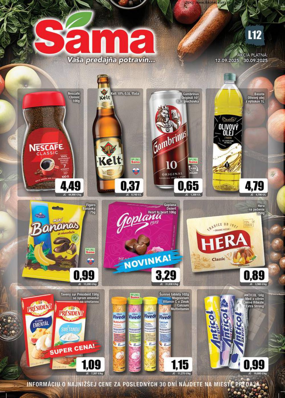 Sama leták od 12.9. | AkčnéLetáky.sk