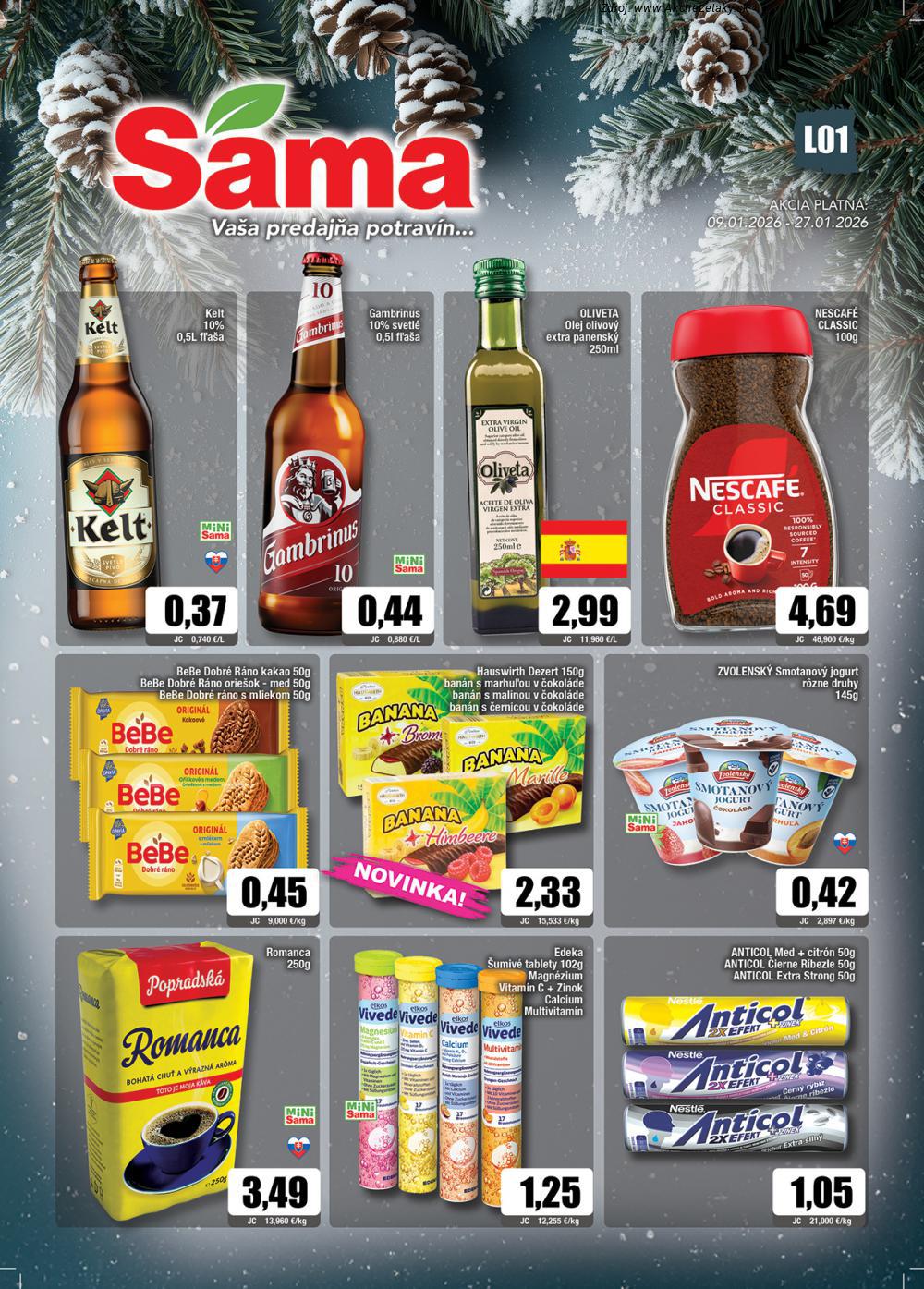 Sama leták od 9.1. | AkčnéLetáky.sk