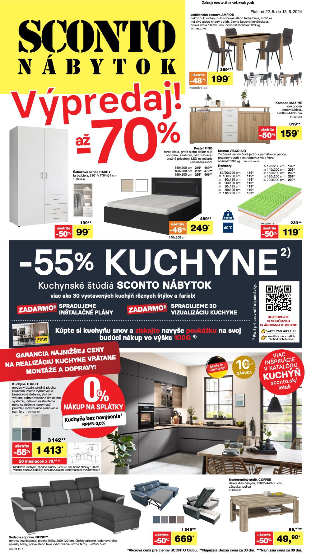 Sconto leták od 22.5. | AkčnéLetáky.sk