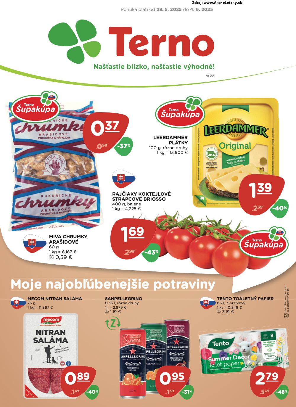 TERNO leták od 29.5. | AkčnéLetáky.sk