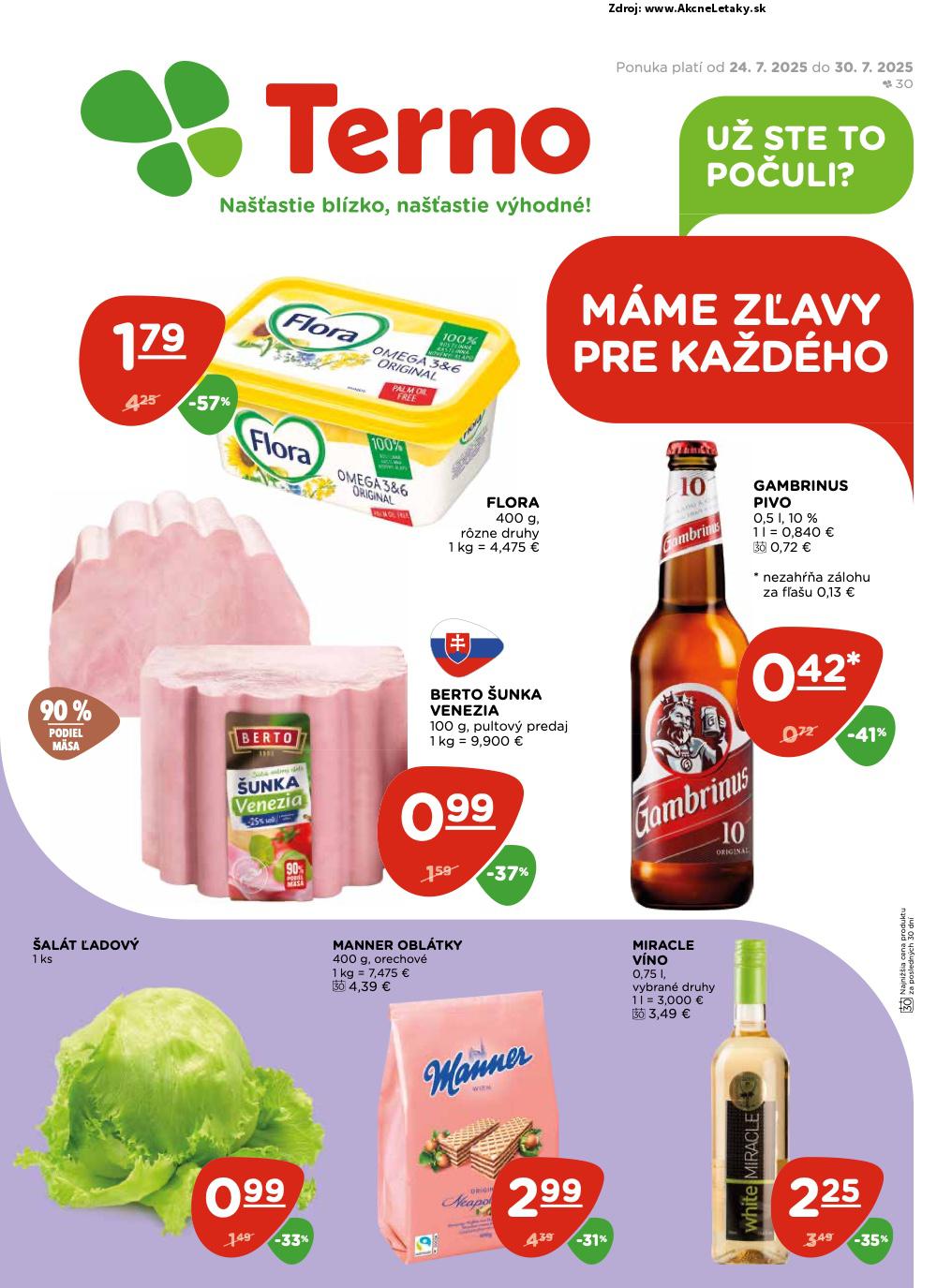 TERNO leták od 24.7. | AkčnéLetáky.sk
