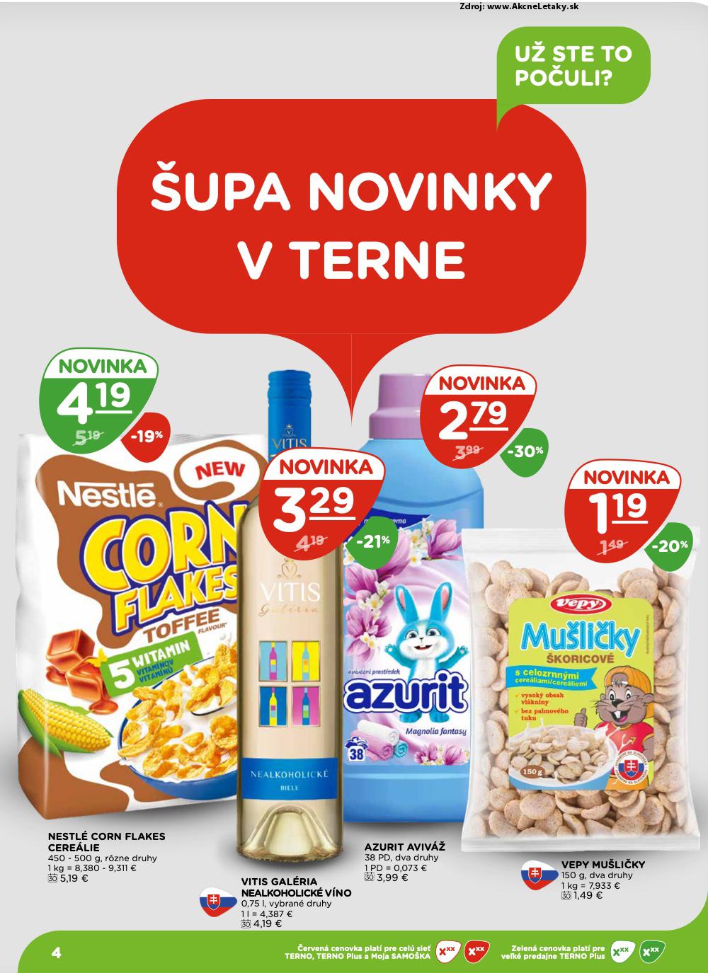 TERNO leták od 28.8. | AkčnéLetáky.sk