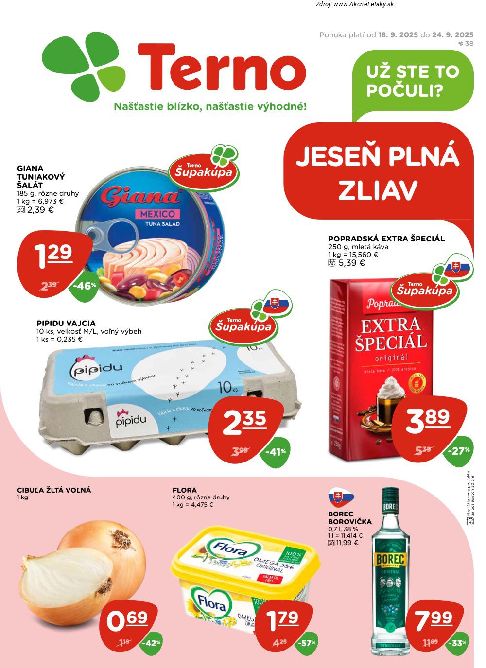 TERNO leták od 18.9. | AkčnéLetáky.sk