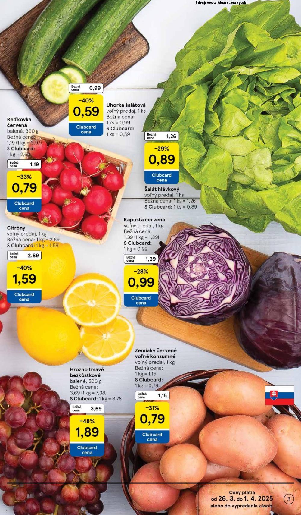 Tesco leták - strana 3 | 26. 3. - 1. 4. 2025 | AkčnéLetáky.sk