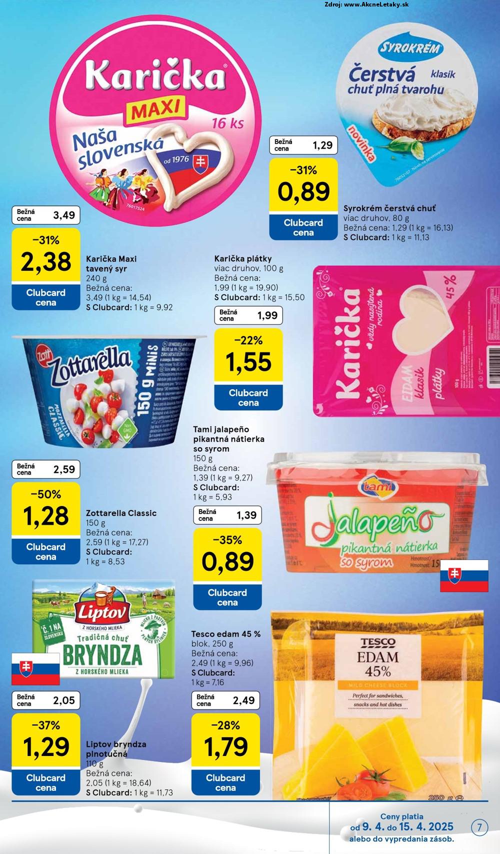 Tesco leták - strana 7 | 9. 4. - 15. 4. 2025 | AkčnéLetáky.sk