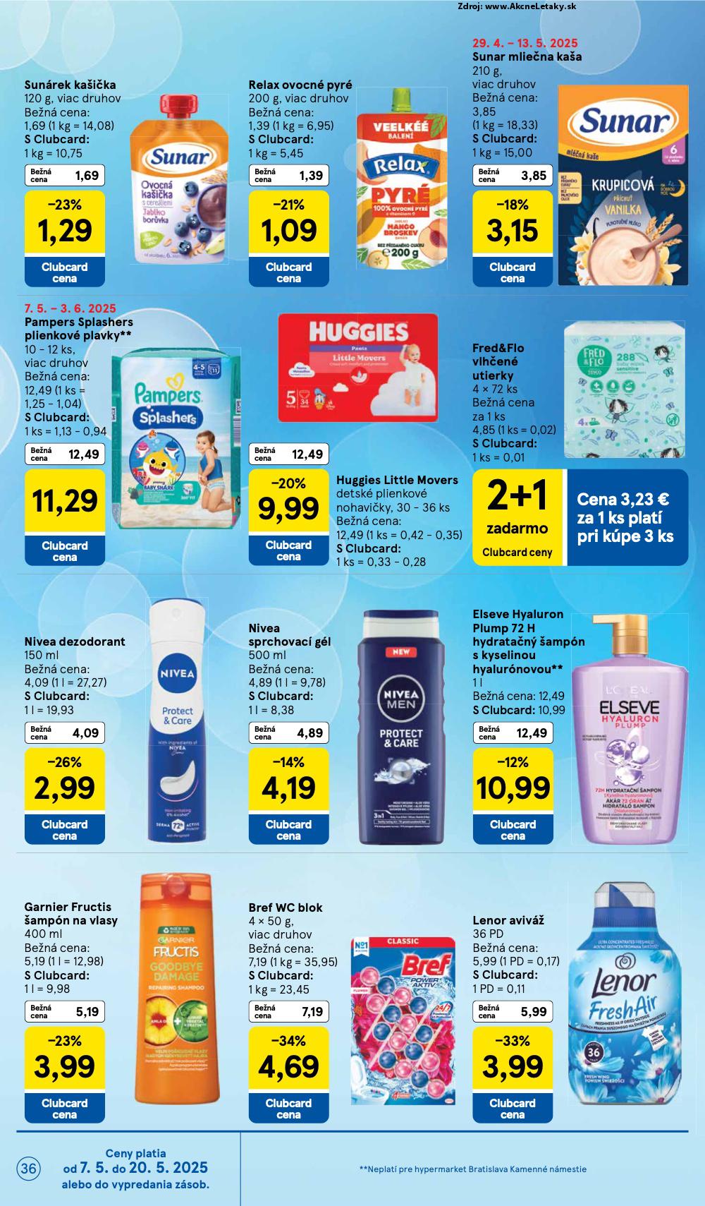 Tesco leták - strana 36 | 7. 5. - 13. 5. 2025 | AkčnéLetáky.sk