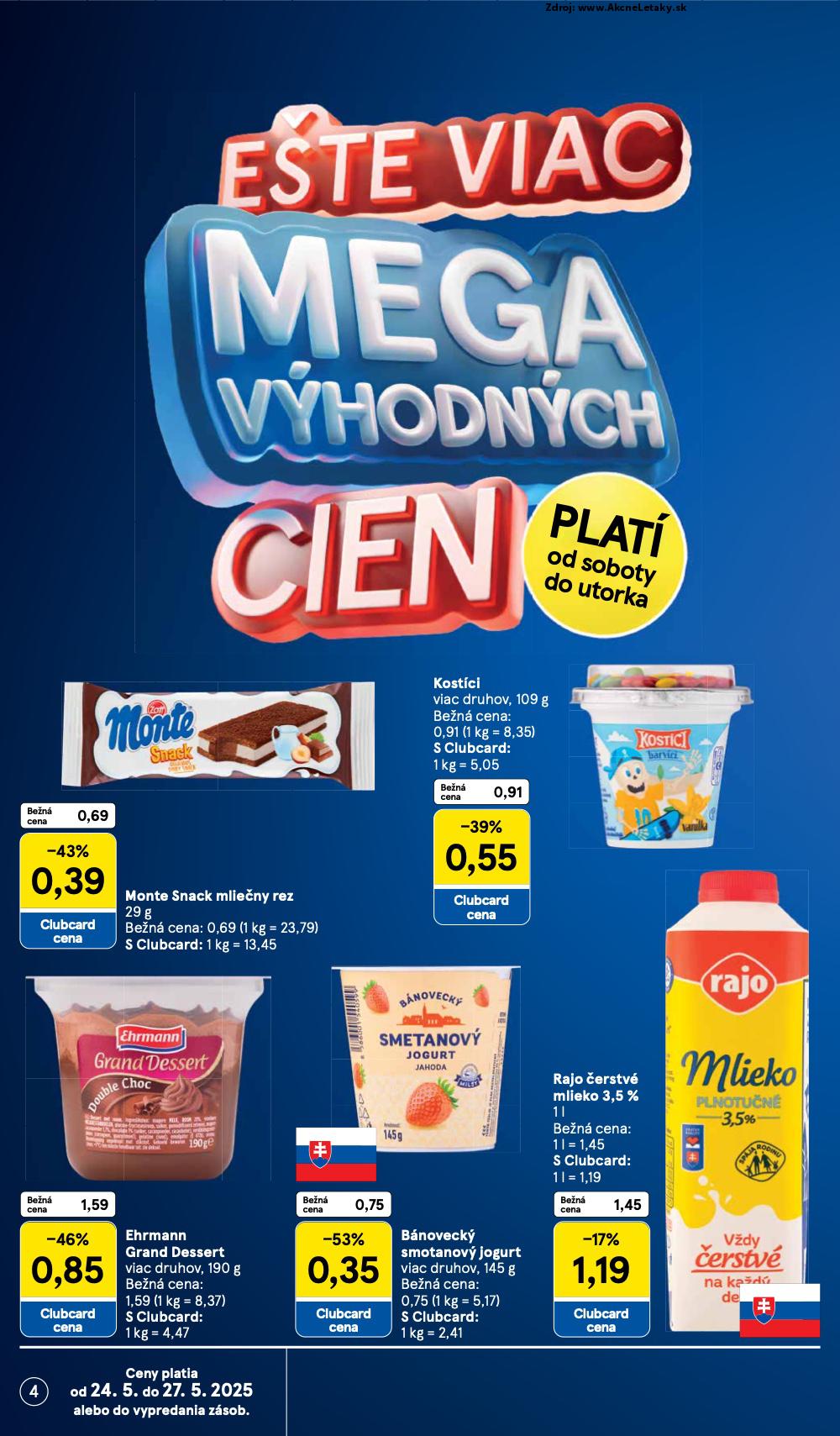 Tesco leták - strana 4 | 21. 5. - 27. 5. 2025 | AkčnéLetáky.sk