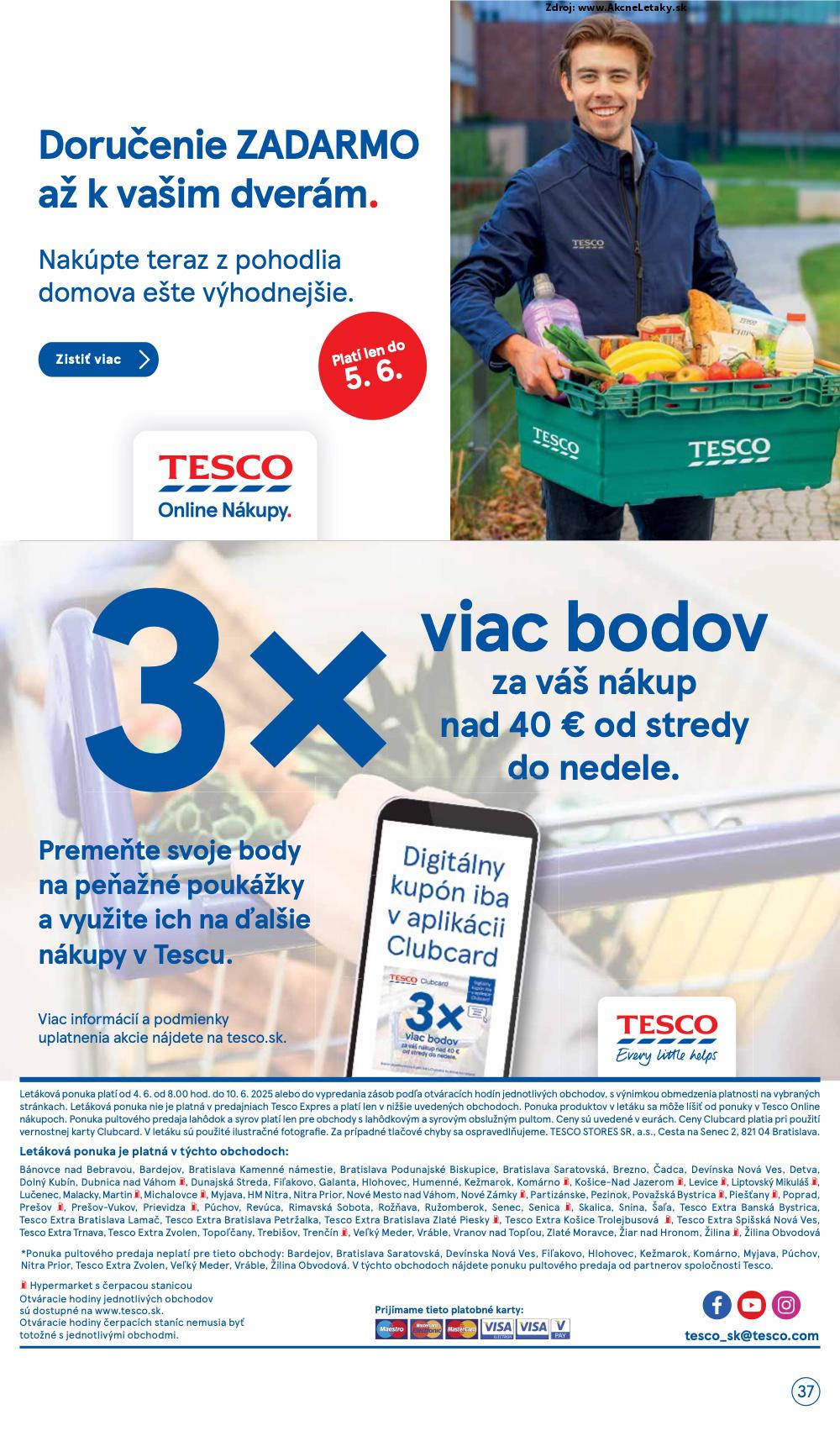 Tesco leták - strana 37 | 4. 6. - 10. 6. 2025 | AkčnéLetáky.sk