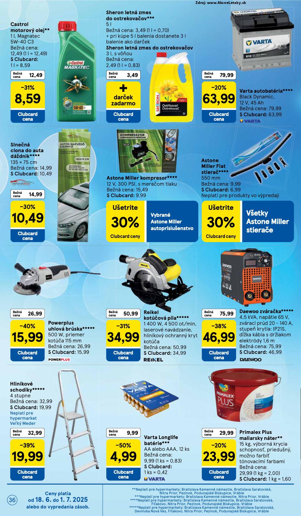 Tesco leták - strana 36 | 18. 6. - 24. 6. 2025 | AkčnéLetáky.sk