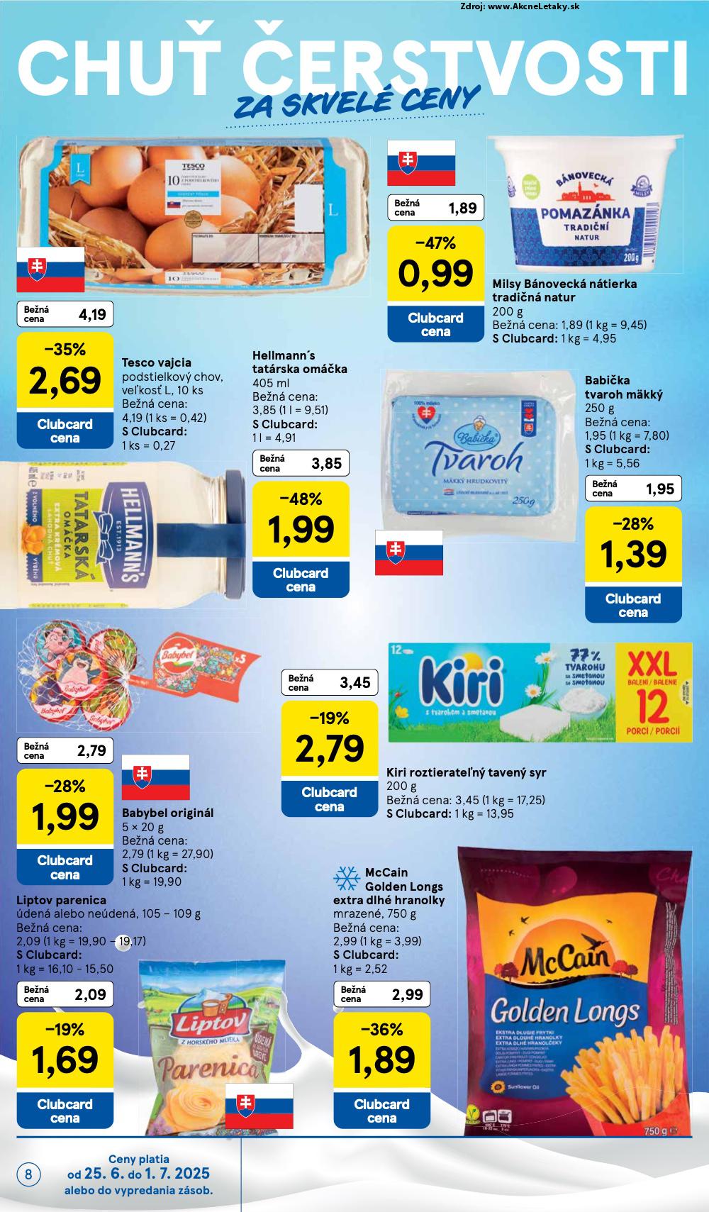 Tesco leták - strana 8 | 25. 6. - 1. 7. 2025 | AkčnéLetáky.sk
