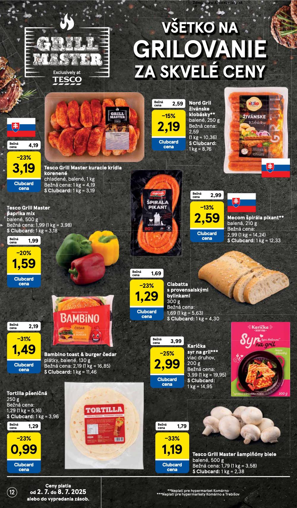 Tesco leták - strana 12 | 2. 7. - 8. 7. 2025 | AkčnéLetáky.sk