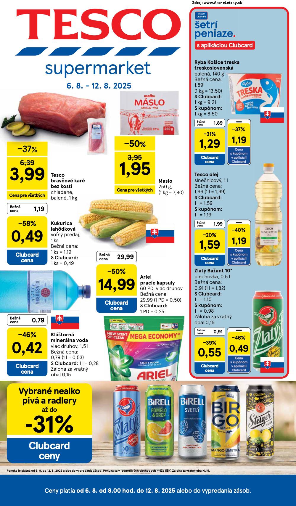 Tesco leták od 6.8. | AkčnéLetáky.sk