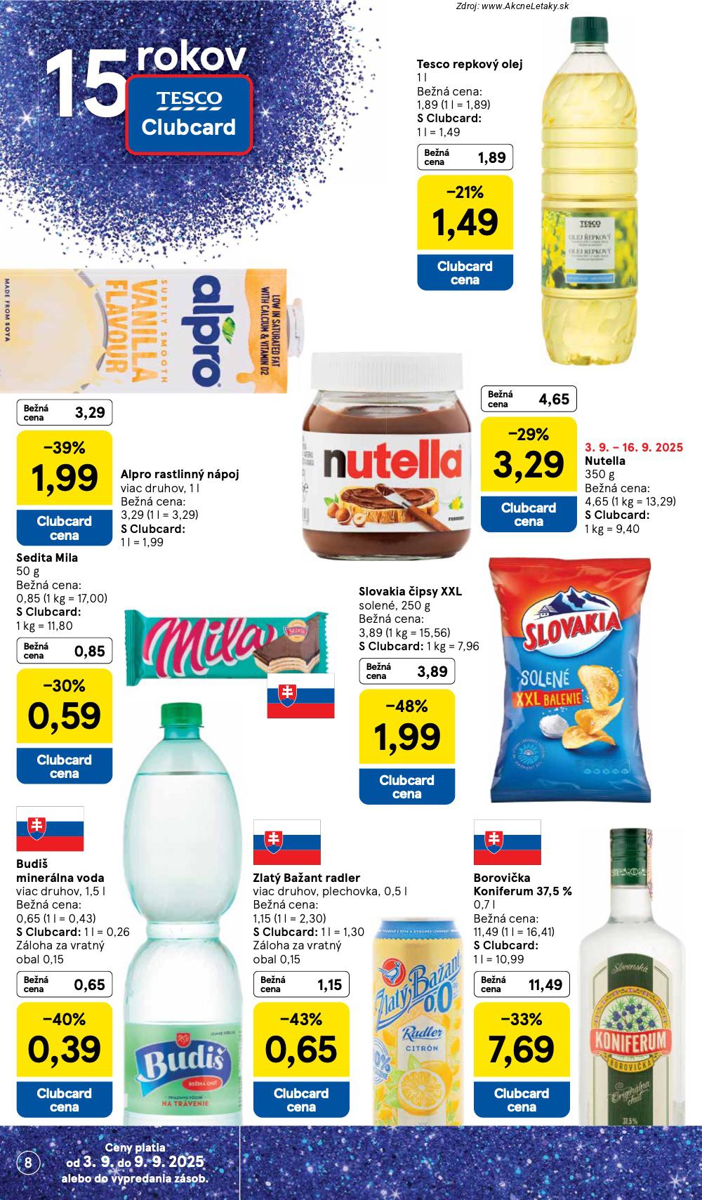 Tesco leták - strana 8 | 3. 9. - 9. 9. 2025 | AkčnéLetáky.sk