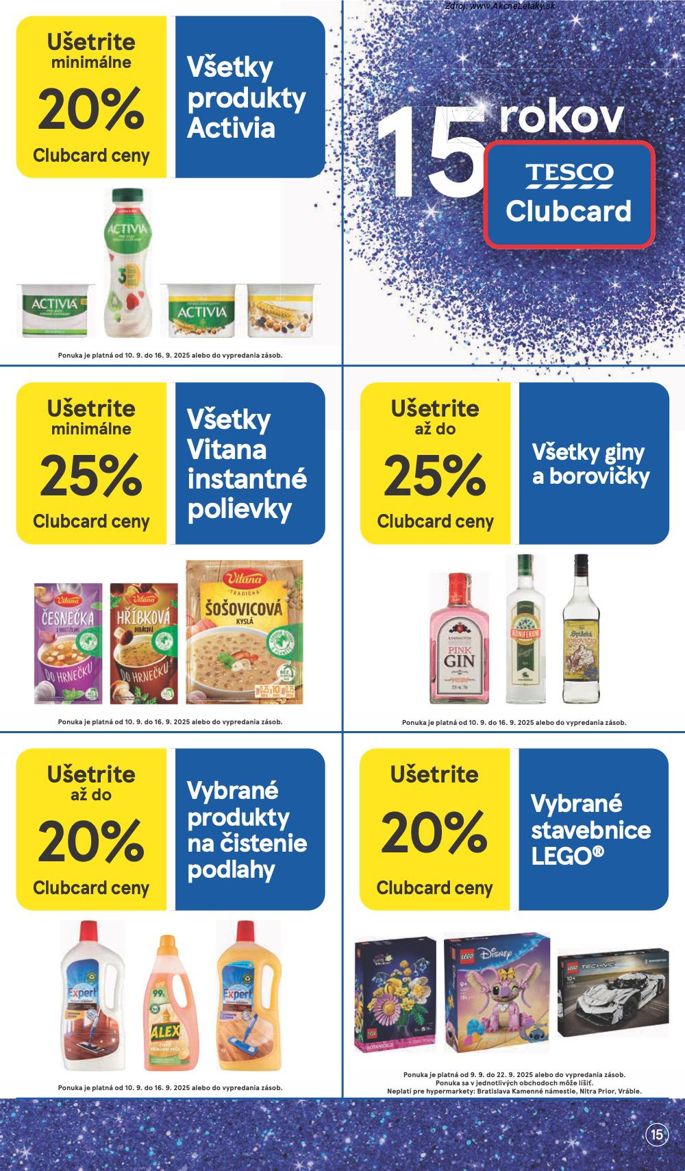 Tesco leták - strana 15 | 10. 9. - 16. 9. 2025 | AkčnéLetáky.sk