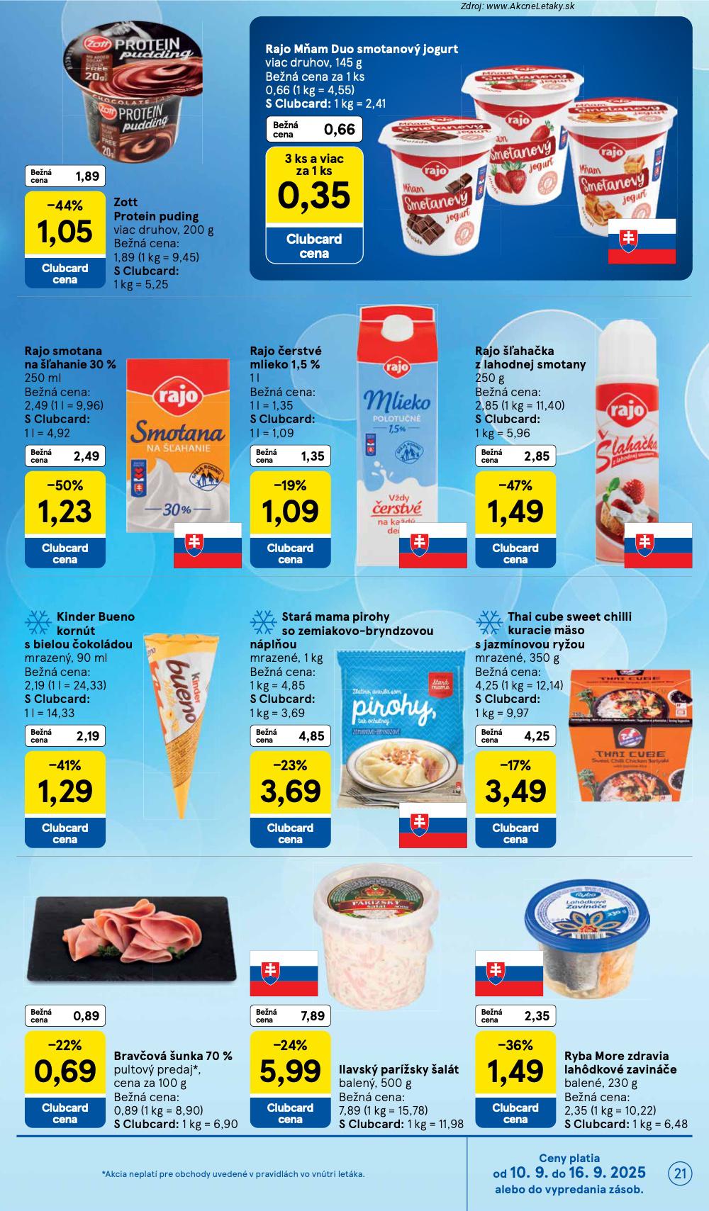 Tesco leták - strana 21 | 10. 9. - 16. 9. 2025 | AkčnéLetáky.sk