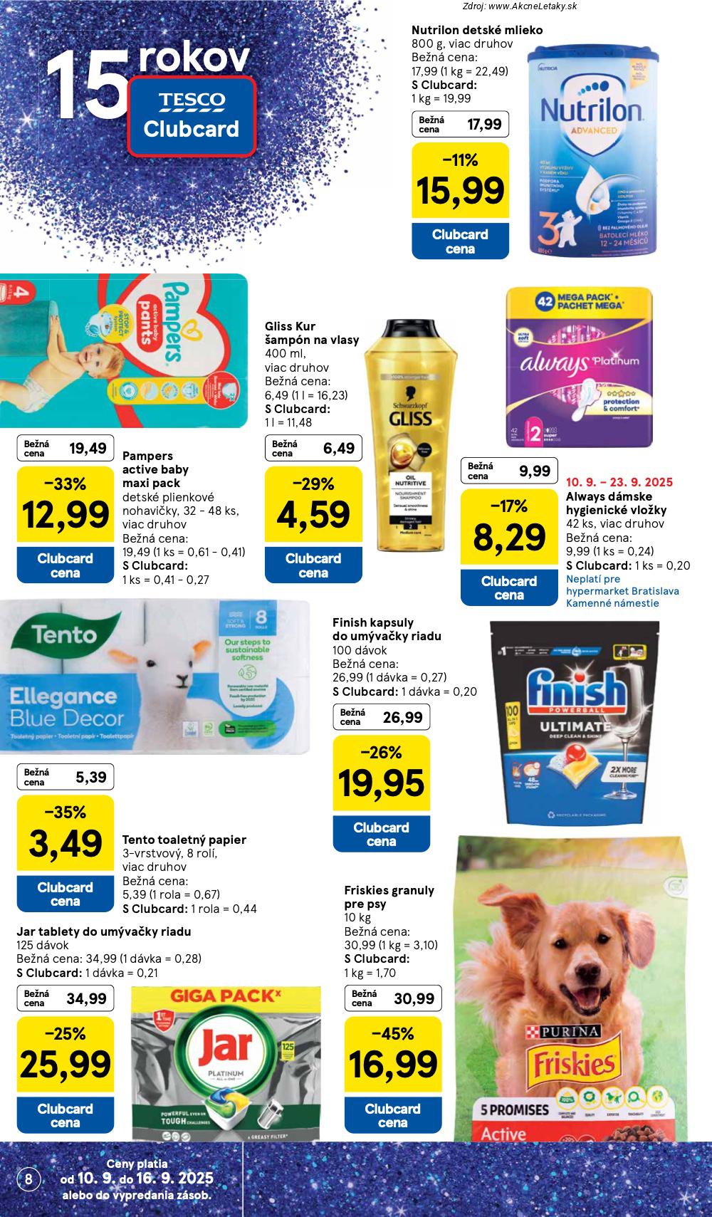 Tesco leták - strana 8 | 10. 9. - 16. 9. 2025 | AkčnéLetáky.sk