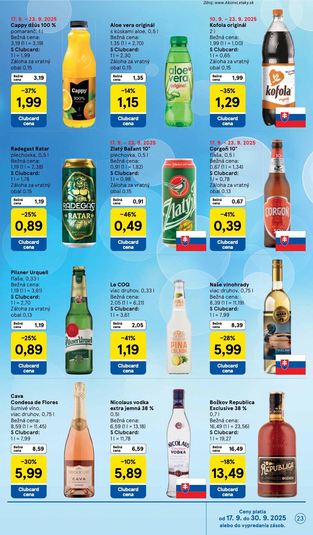 Tesco leták - strana 23 | 17. 9. - 23. 9. 2025 | AkčnéLetáky.sk