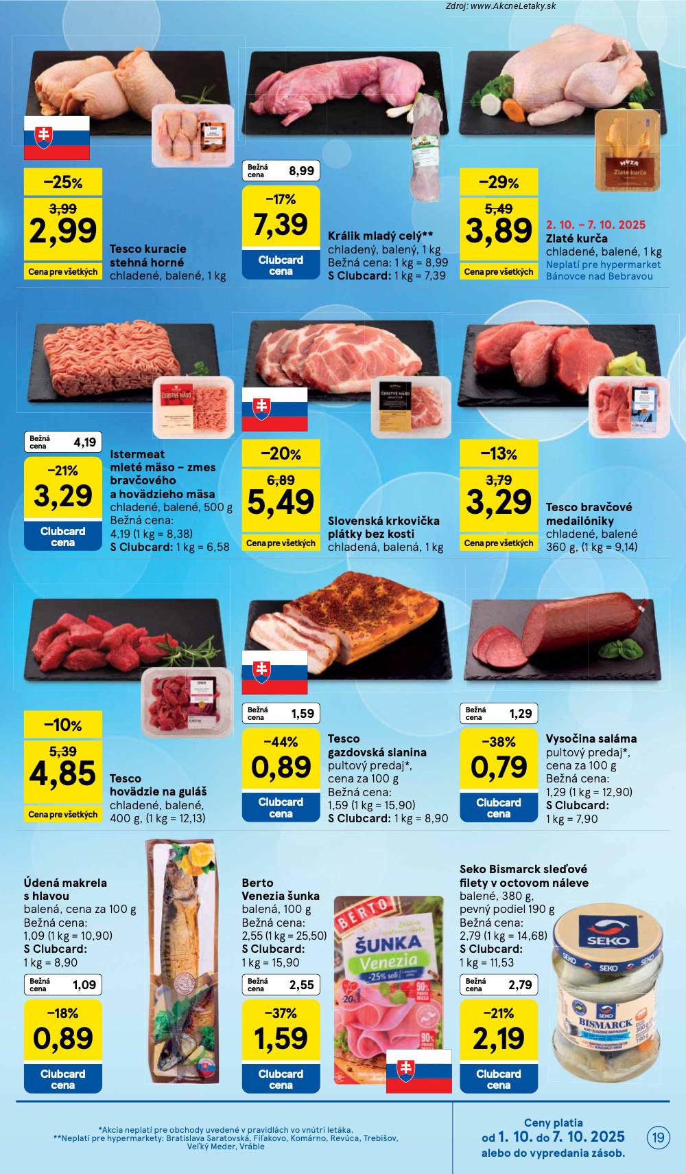 Tesco leták - strana 19 | 1. 10. - 7. 10. 2025 | AkčnéLetáky.sk