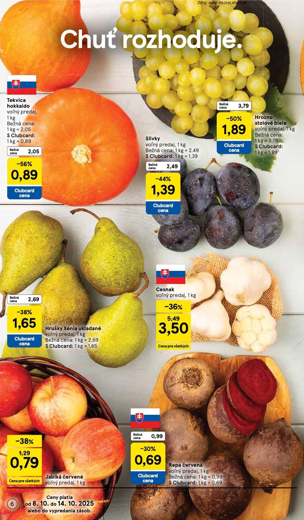 Tesco leták od 8.10. | AkčnéLetáky.sk