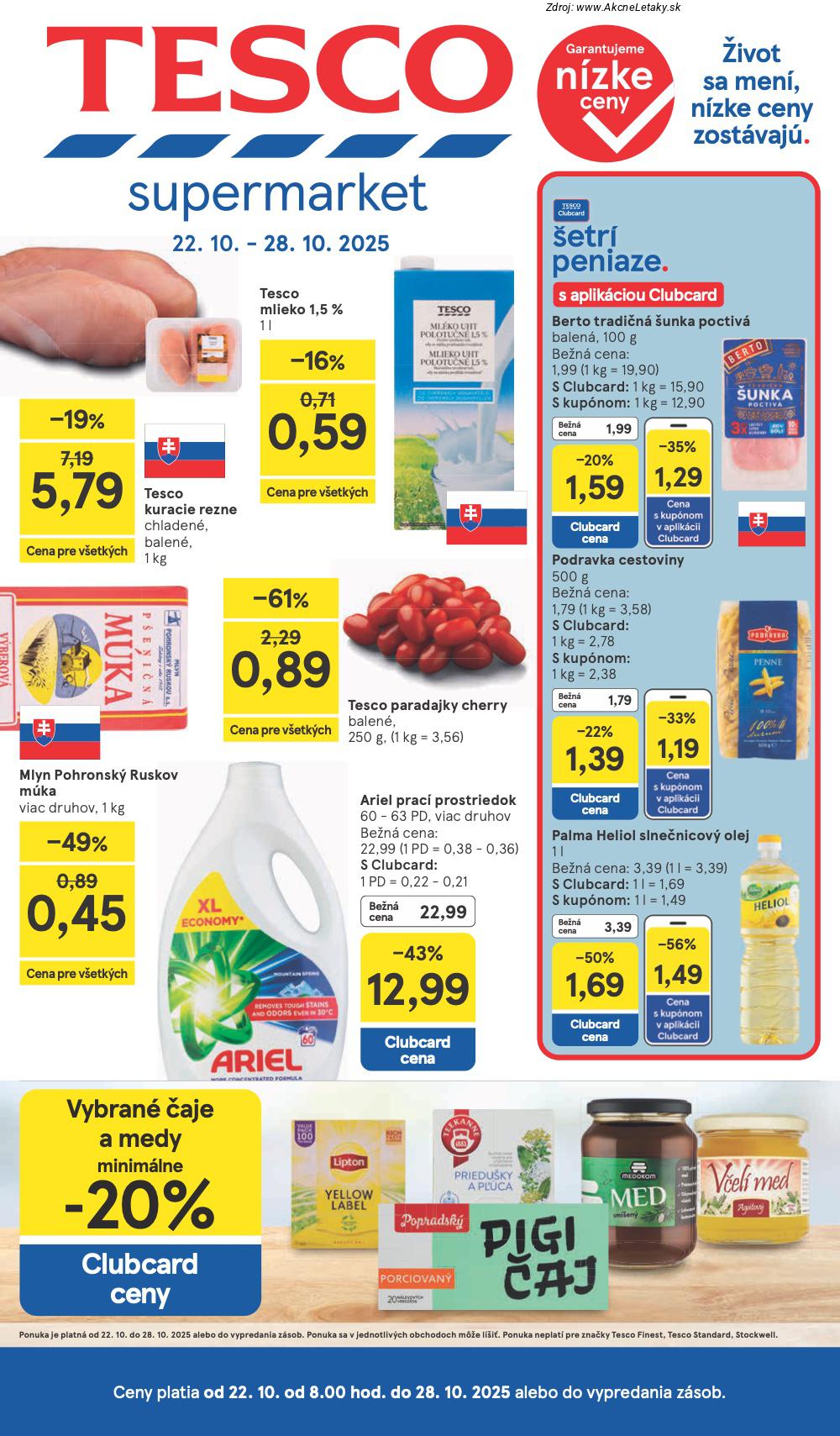 Tesco leták od 22.10. | AkčnéLetáky.sk